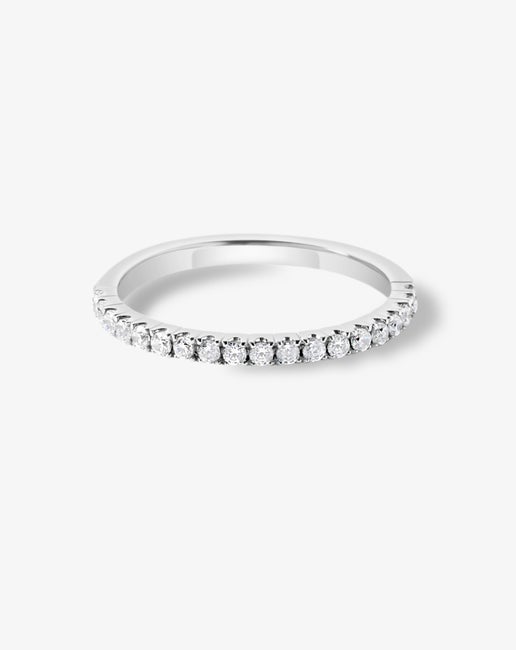 Scallop Set Diamond Band Naveya And Sloane